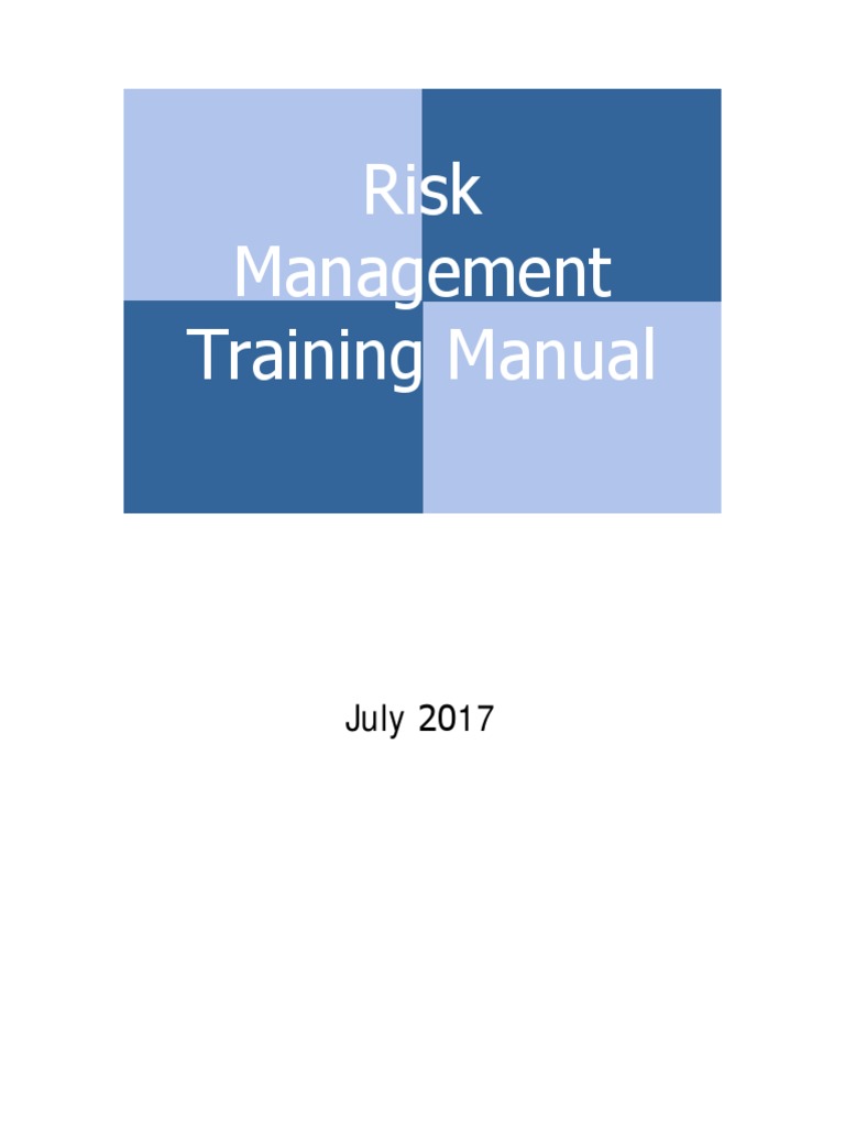 Risk Management Training Manual Guide | PDF | Risk | Risk Management