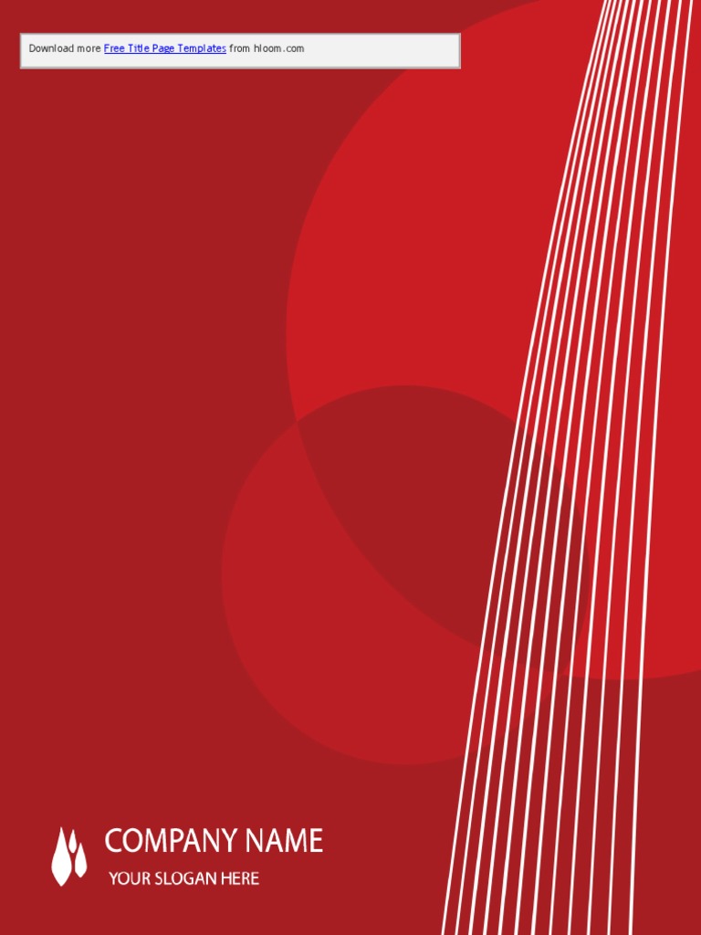 Red Background Abstract Cover Page Template | PDF | Career & Growth