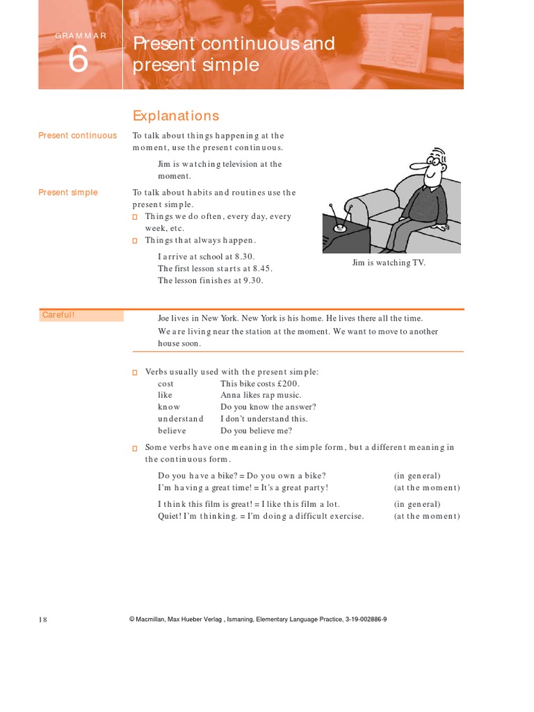 2 - Present Simple Vs Present Continuous PDF | PDF | Language Arts ...