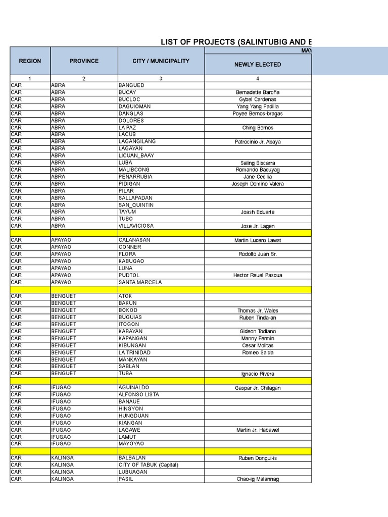 List of Elected LGU Officials | PDF