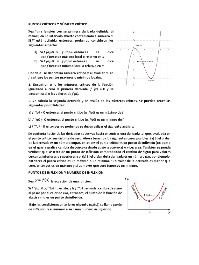 Puntos Críticos y Número Crítico | PDF | Conjunto convexo | Derivado