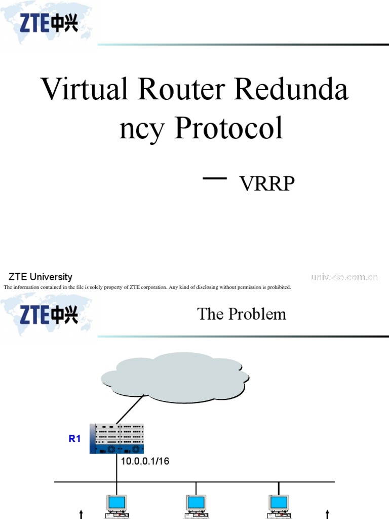 04 Virtual Router Redundancy Protocol | PDF | Areas Of Computer Science ...