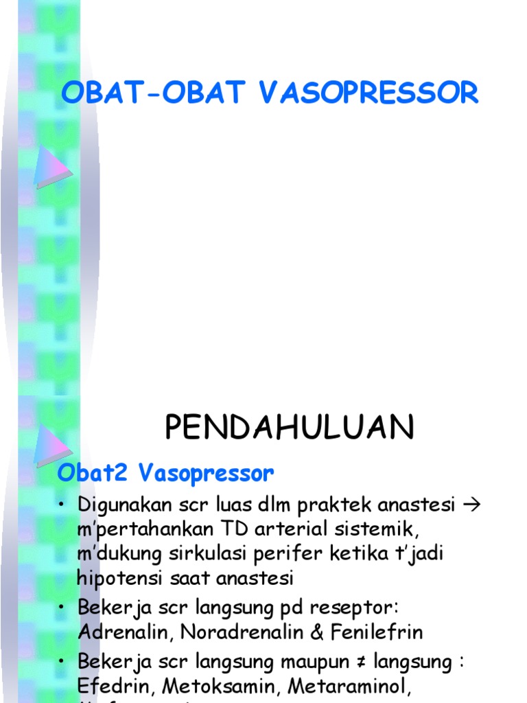 Obat Vasopressor dan Fungsinya | PDF | Memasak, Makanan, & Anggur ...