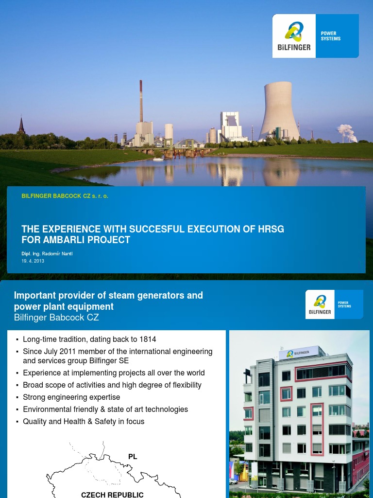 HRSG Vertical Presentation | PDF | Steam | Sustainable Technologies