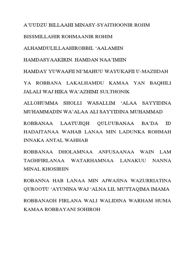 Doa Habis Solat | PDF