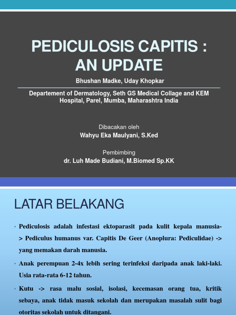 Pediculosis Capitis | PDF