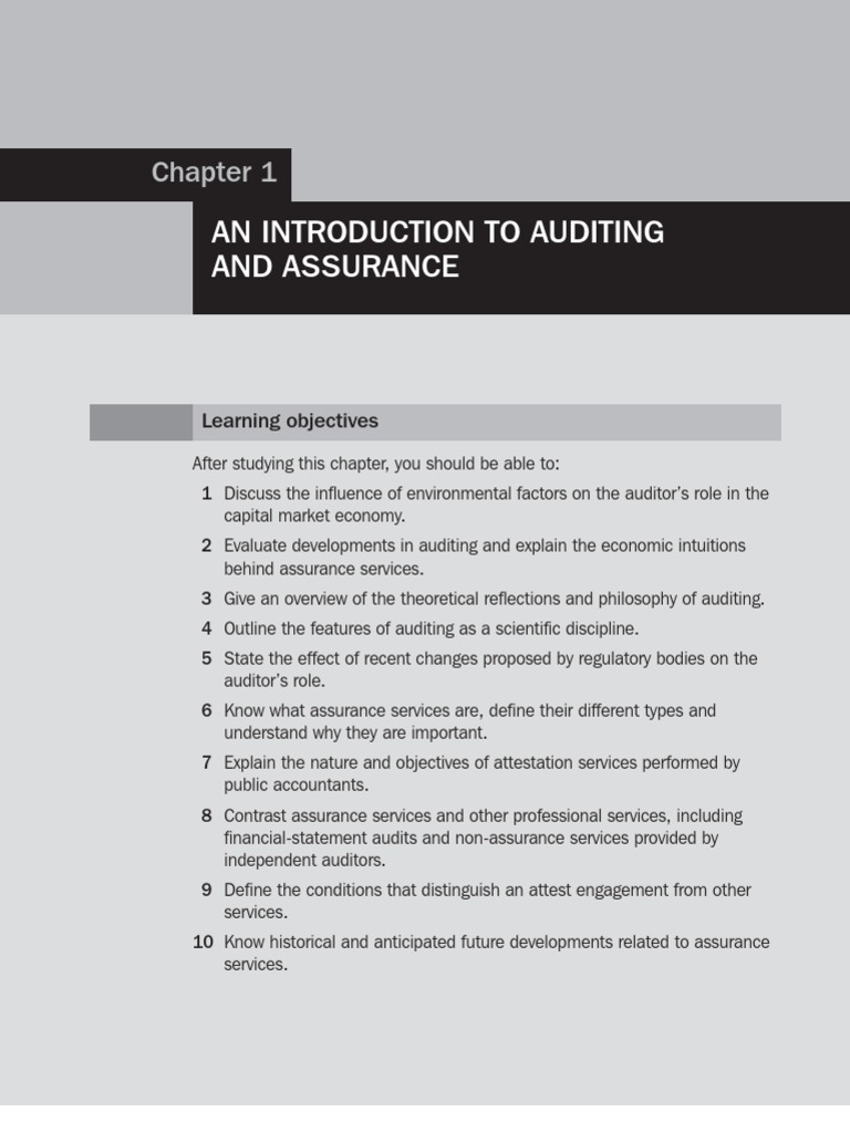 Understanding the Evolving Role of Auditing in a Changing Business Environment: A Critical ...