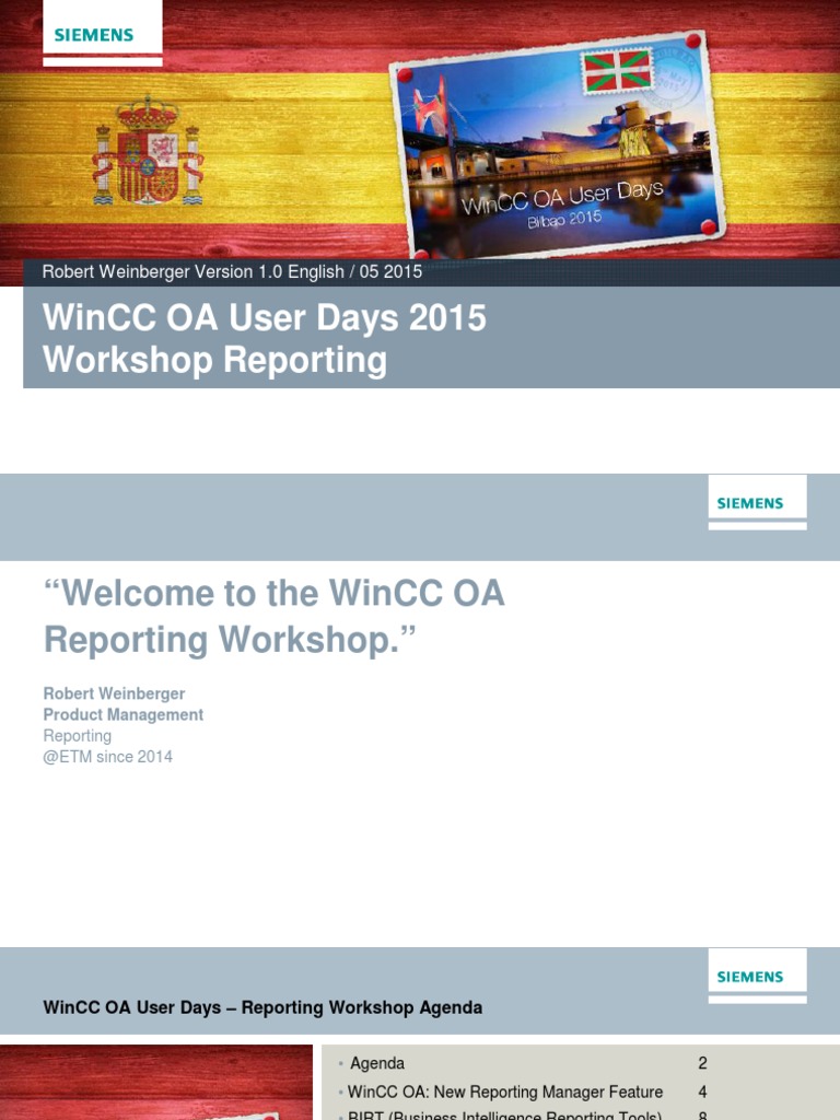 Wincc Oa User Days 2015 Reporting Wincc Oa | PDF | Eclipse (Software ...