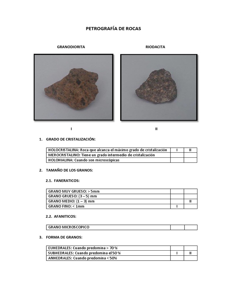 Petrografia de Rocas | PDF