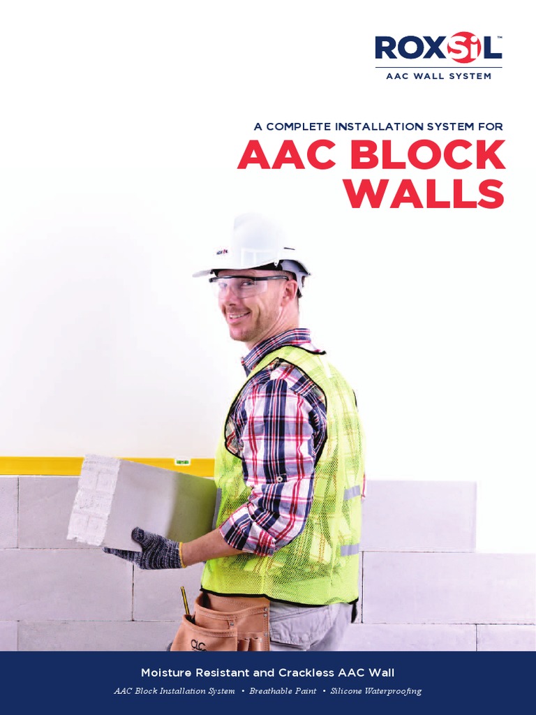 Roxsil - Aac Brochure | PDF | Mortar (Masonry) | Adhesive