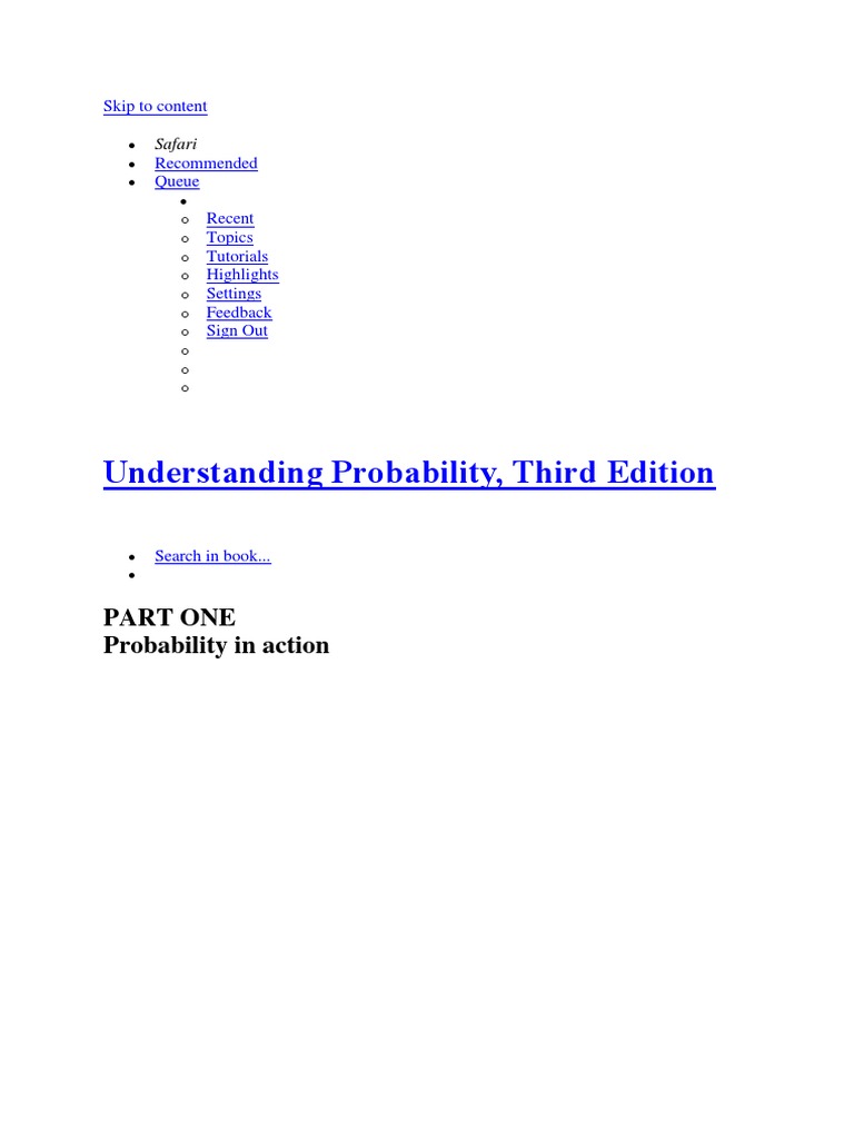 Understanding Probability | PDF | Lottery | Probability Theory