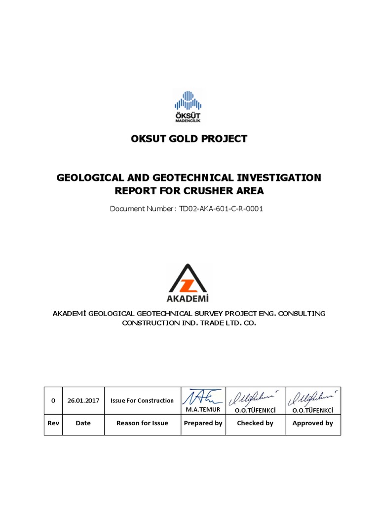 Geotechnical Report | Geotechnical Engineering | Basalt