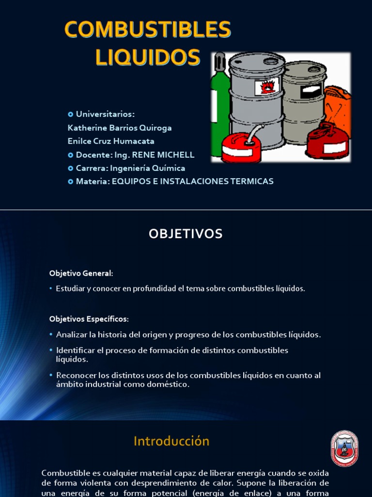 Tipos y Usos de Combustibles Líquidos | PDF | Petróleo | Combustibles