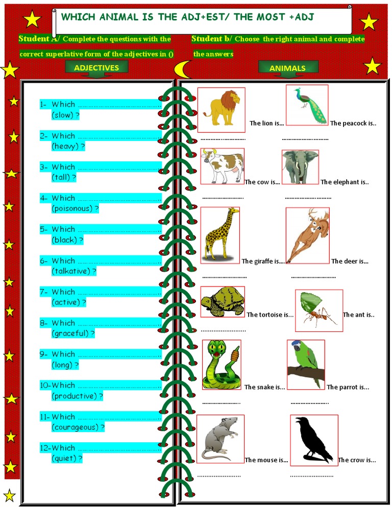 Animals and Superlative Adjectives | PDF