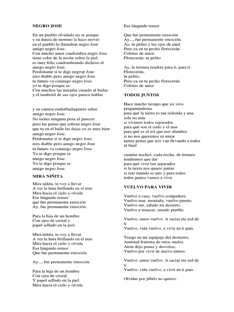 Negro Jose | PDF | Amor | Ocio
