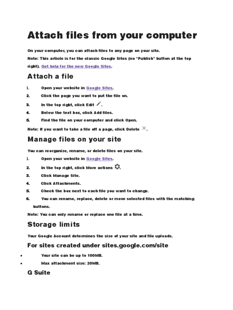 Attach Files From Your Computer in To Site | PDF