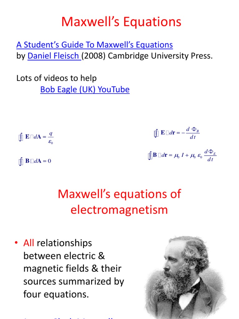 Maxwell's Equations | PDF | Maxwell's Equations | Magnetic Field