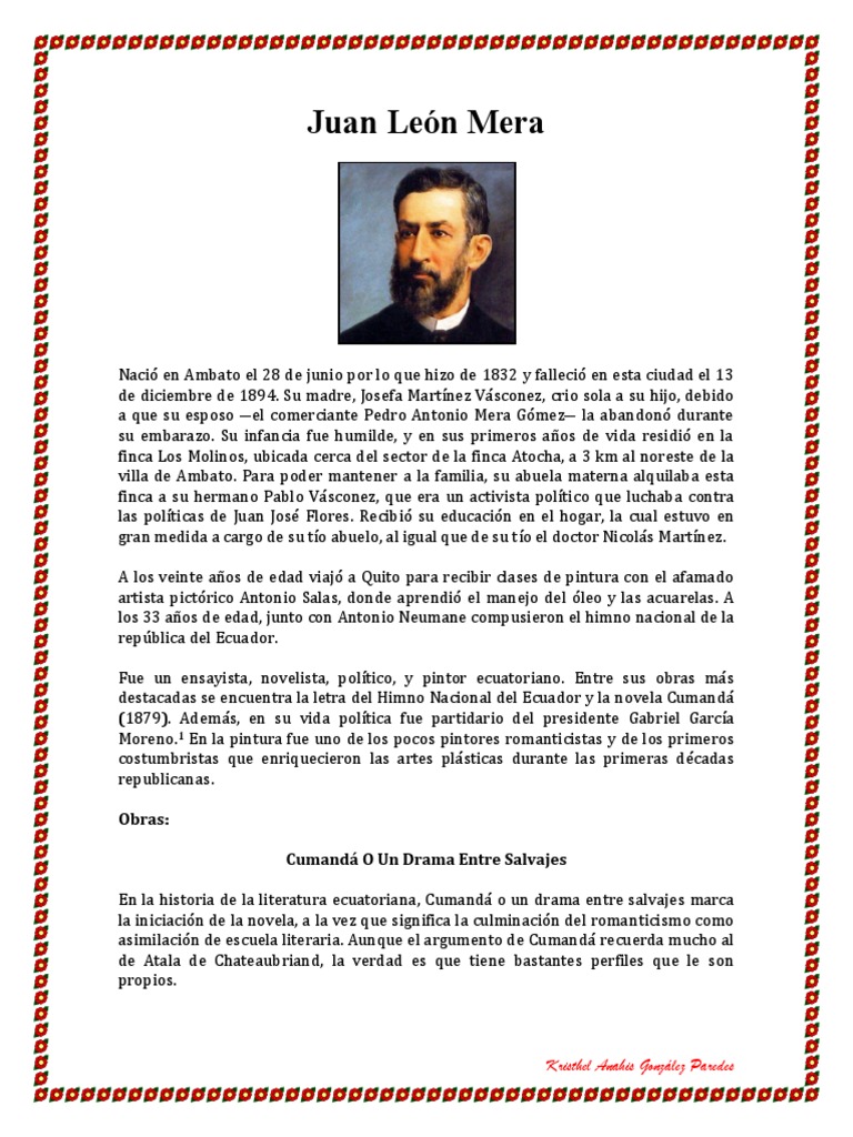 Juan León Mera | PDF