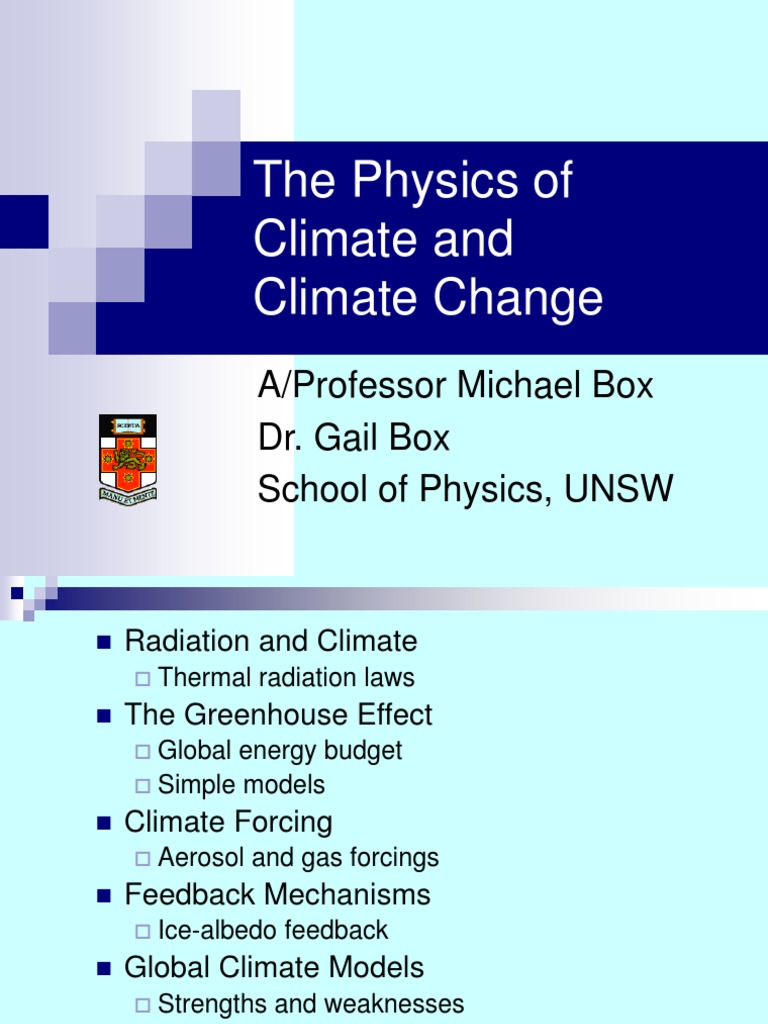 Climate Physics Explained | PDF | Particulates | Greenhouse Effect
