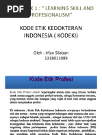Kode Etik Kedokteran Indonesia - MKEK IDI | PDF