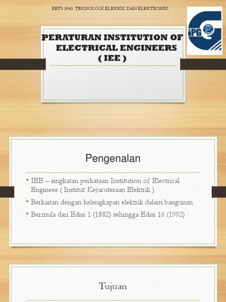 Peraturan Iee Pdf