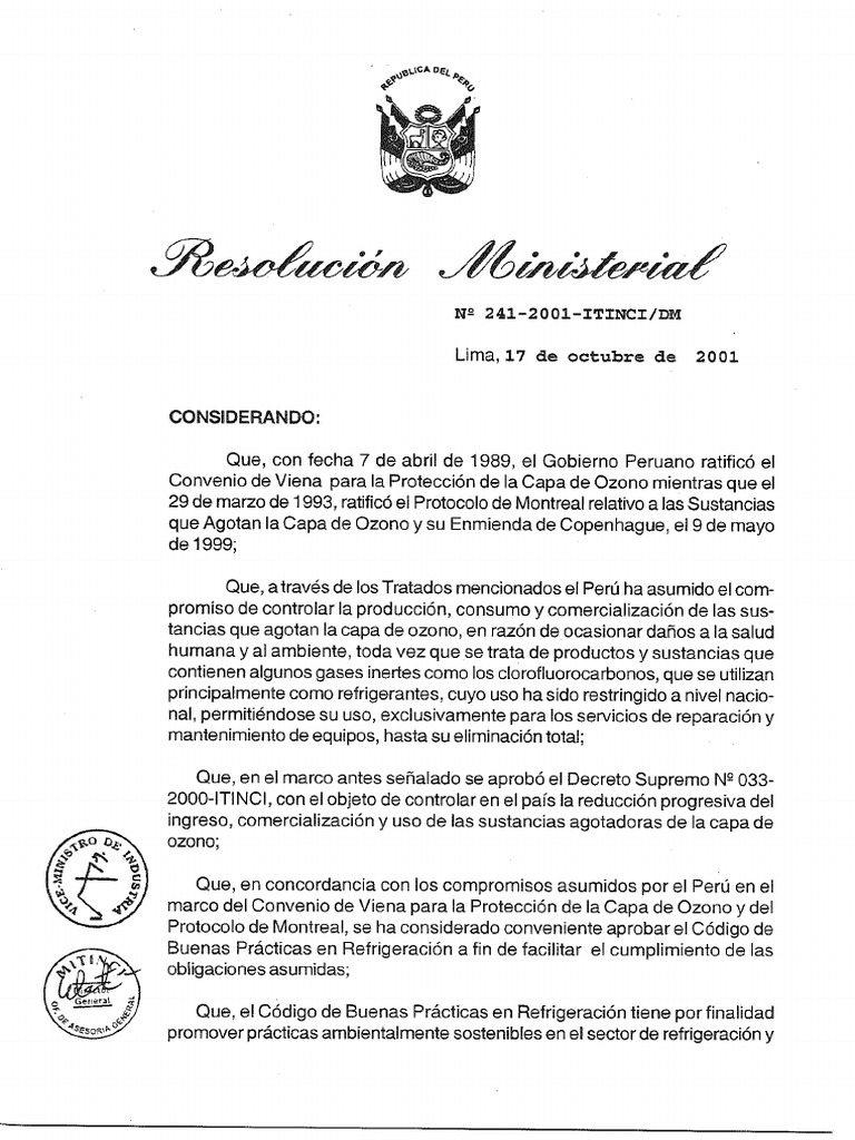 Codigo de Buenas Practicas en Refrigeracion | PDF