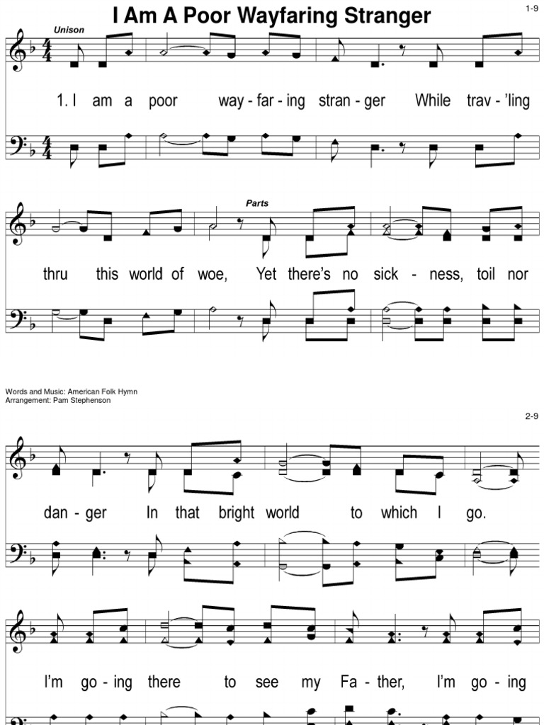 I Am A Poor Wayfaring Stranger Pdf