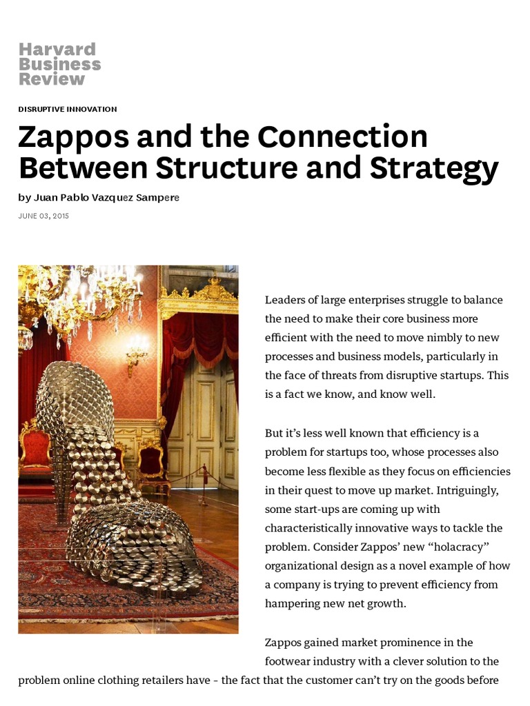 Zappos and The Connection Between Structure and Strategy | PDF | Zappos ...