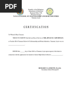 Certification of First Day of Service | PDF