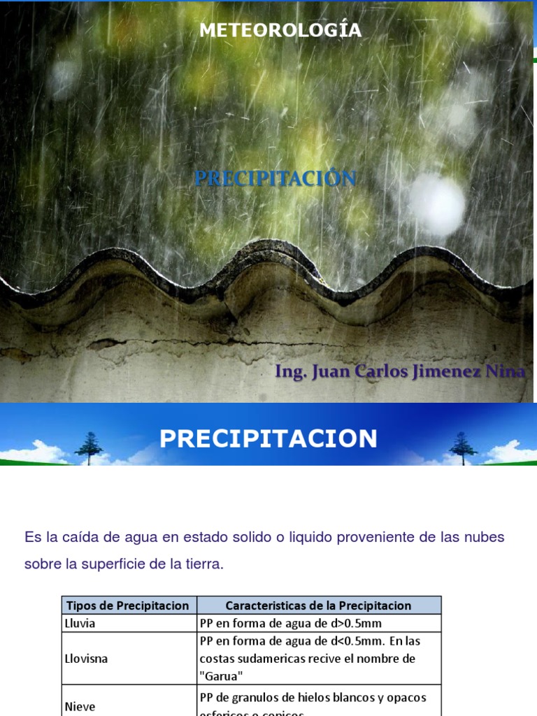 Clase 8 Precipitacion | PDF | Precipitación | Granizo