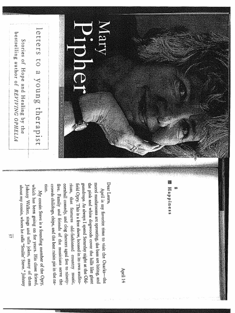 Happiness by Mary Pipher From Letters To A Young Therapist PDF | PDF