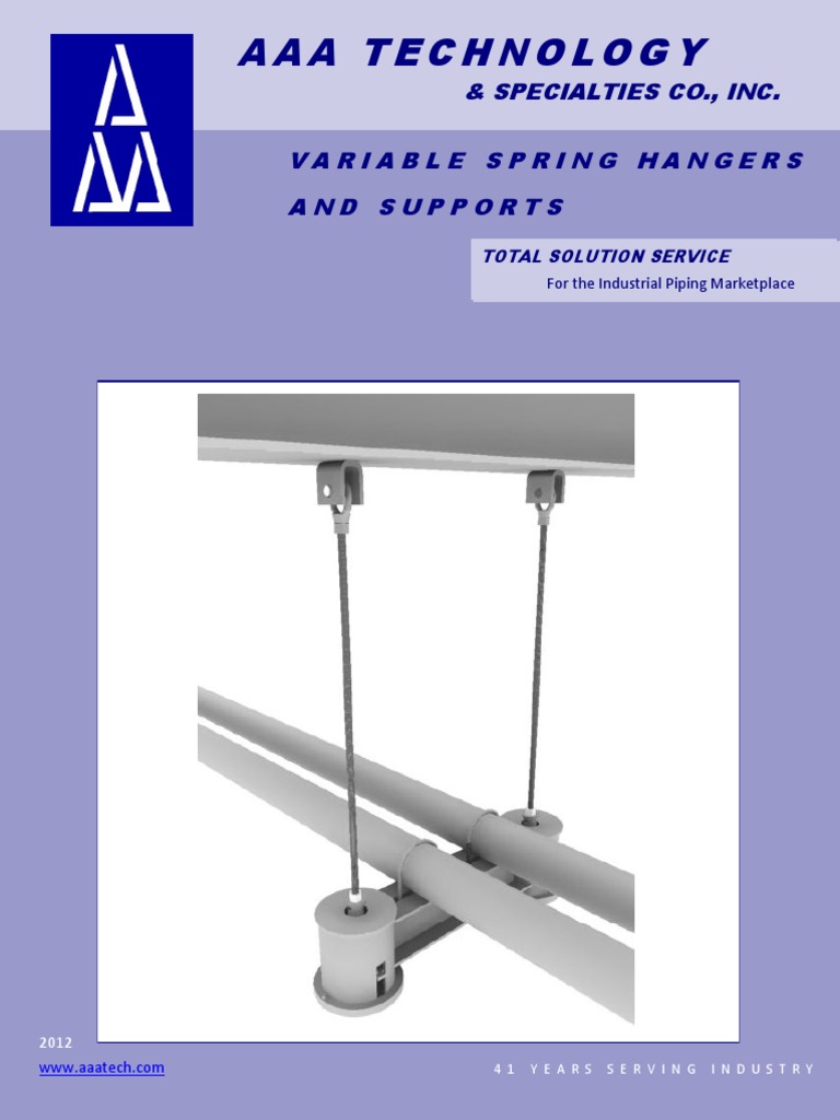 AAA Variable Spring Hangers Catalog | Structural Steel | Structural Load
