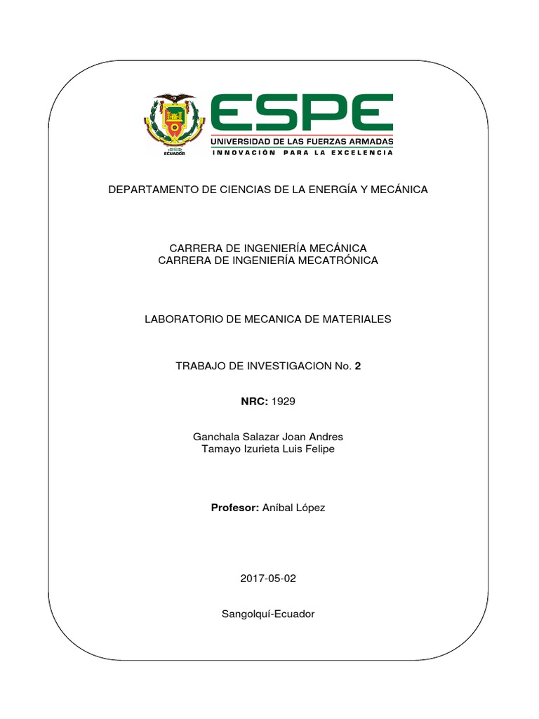 Carátula ESPE | PDF