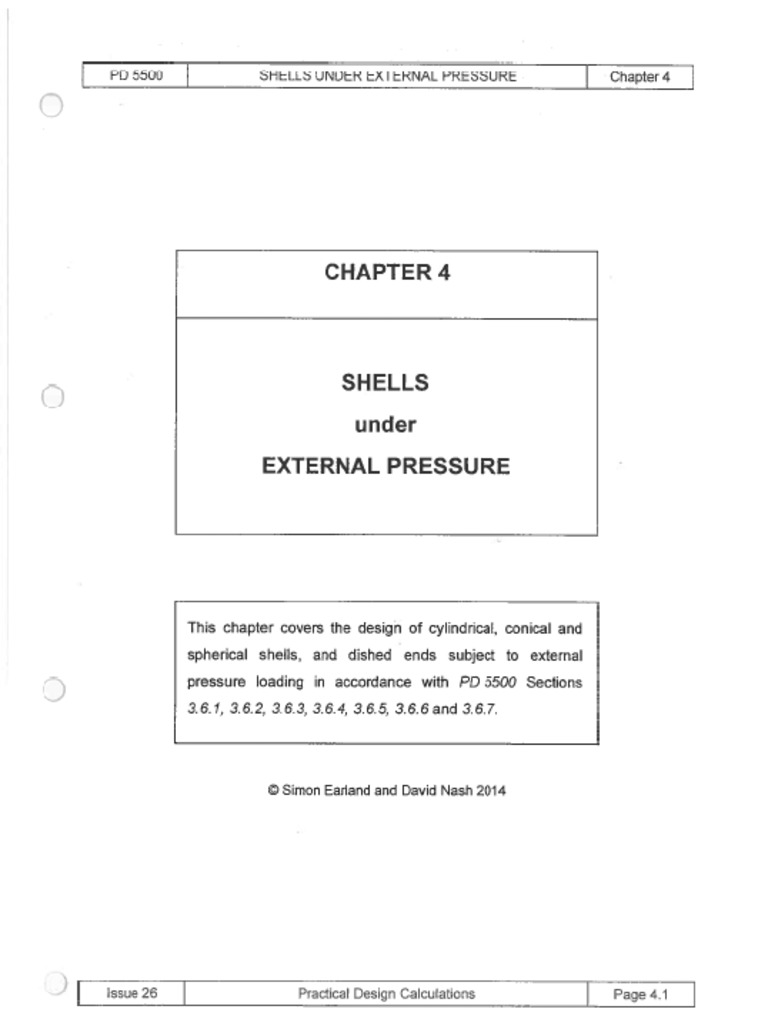 CH-4 Shells Under External Pressure PDF | PDF