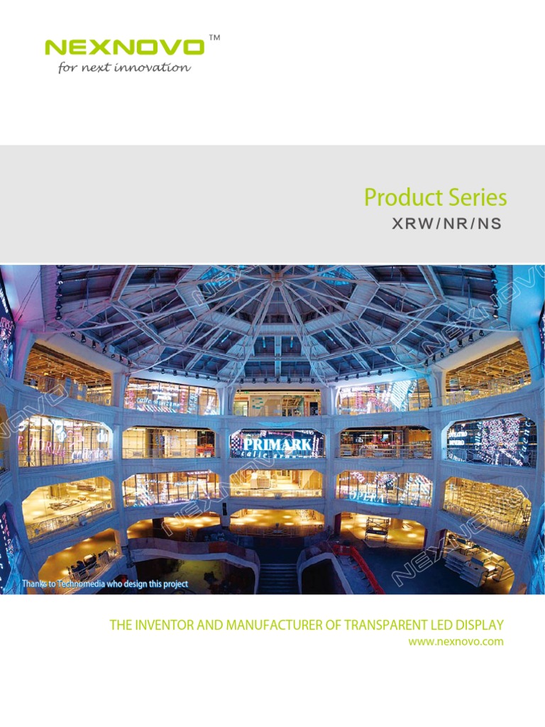 Nexnovo Transparent Led Screen Catalogue | PDF | Display Resolution ...