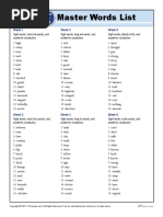 2025 Spelling Bee Study Word List | PDF