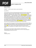 Contract Award Letter Template | PDF