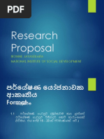 Writing A Research Proposal in Sinhala | PDF