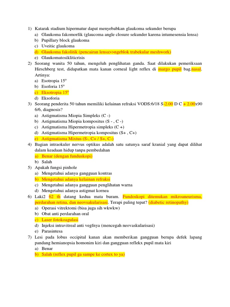 Glaukoma dan Kelainan Refraksi pada Mata | PDF | Sains & Matematika