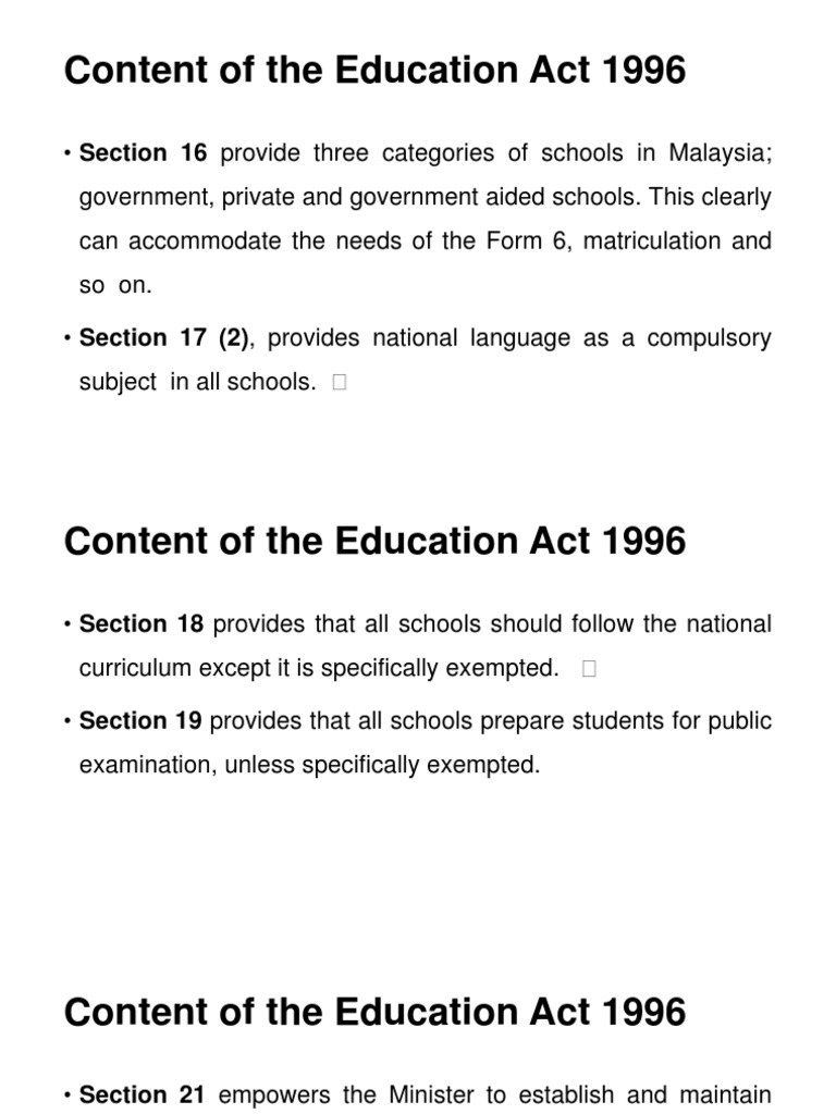 Education Act 1996 | PDF