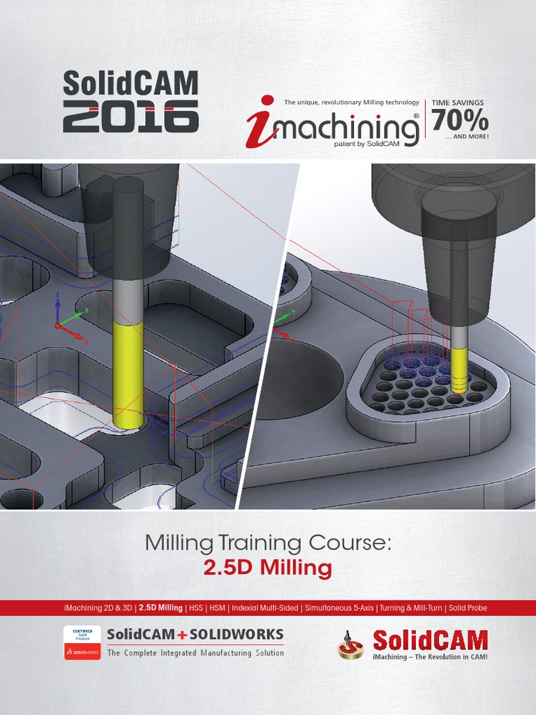 SolidCAM 2016 2.5D Milling Training Course PDF | PDF | Cartesian ...
