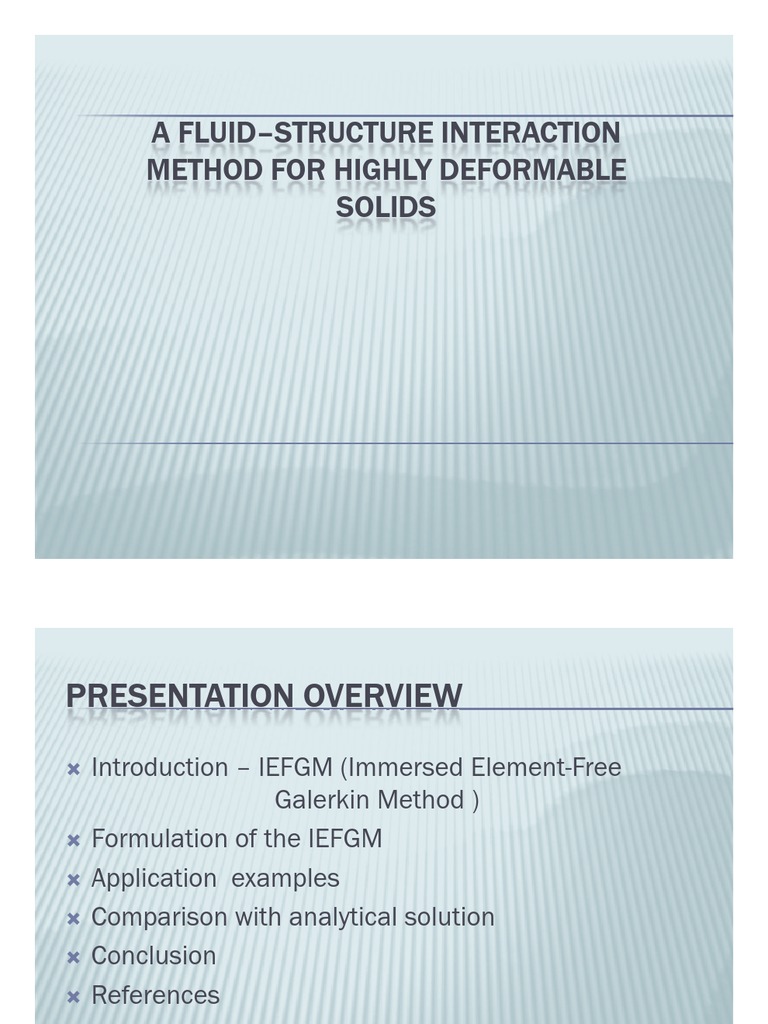 Fluide Structure Interaction | PDF | Continuum Mechanics | Finite Element Method