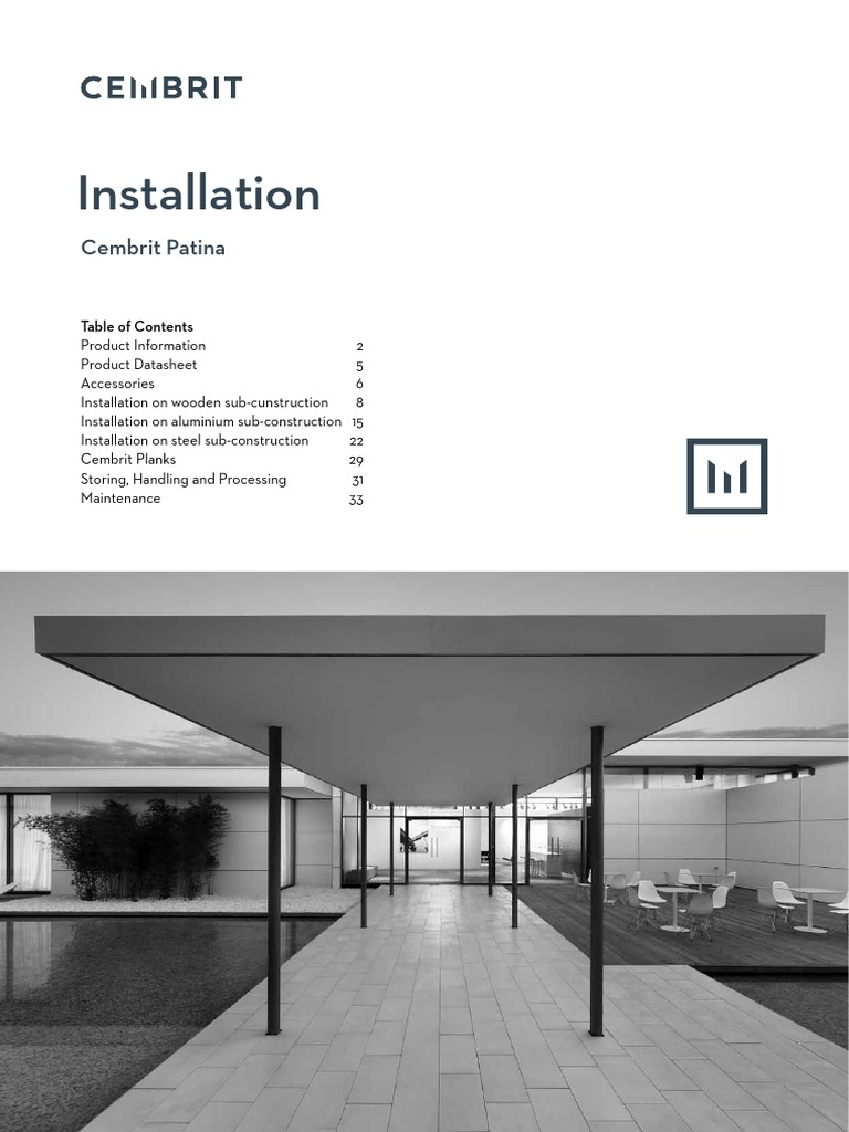 Cembrit Patina Installation Instructions2016 | PDF | Framing ...