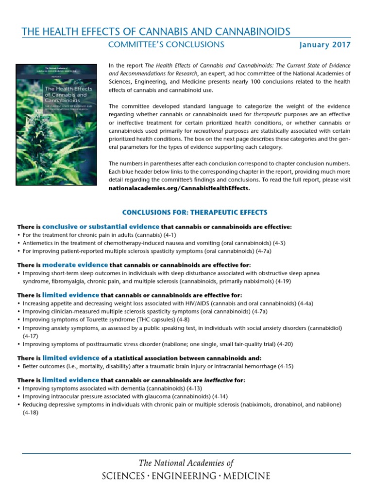 Cannabis-conclusions.pdf | Medical Cannabis | Substance Abuse