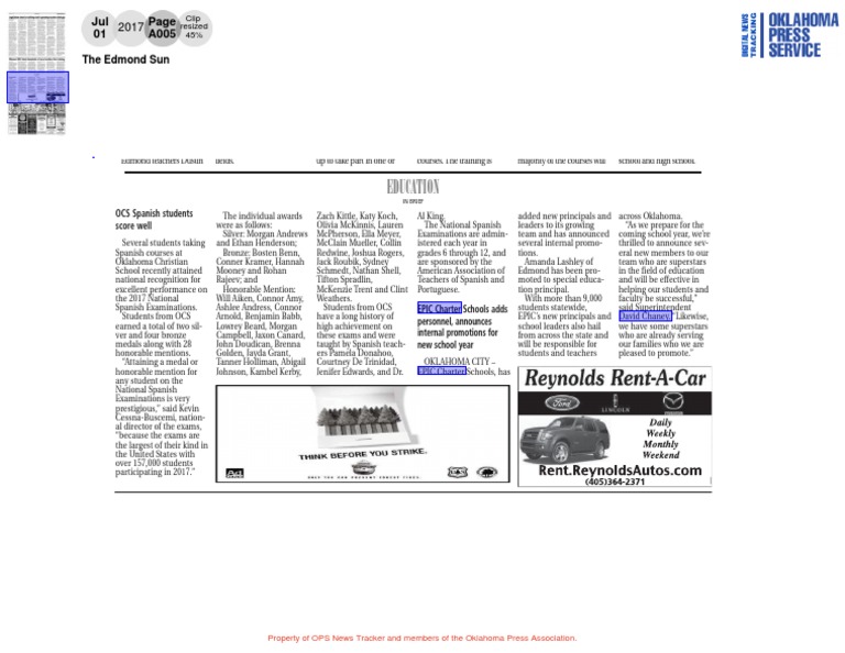 EPIC - Edmond Sun Jul 1 2017 | PDF | Schools | Further Education