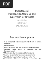 Advances Pre Sanction and Post Sanction | PDF | Financial Transaction | Banks