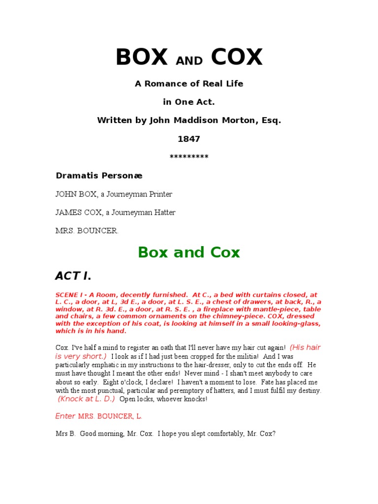 Box and Cox | PDF