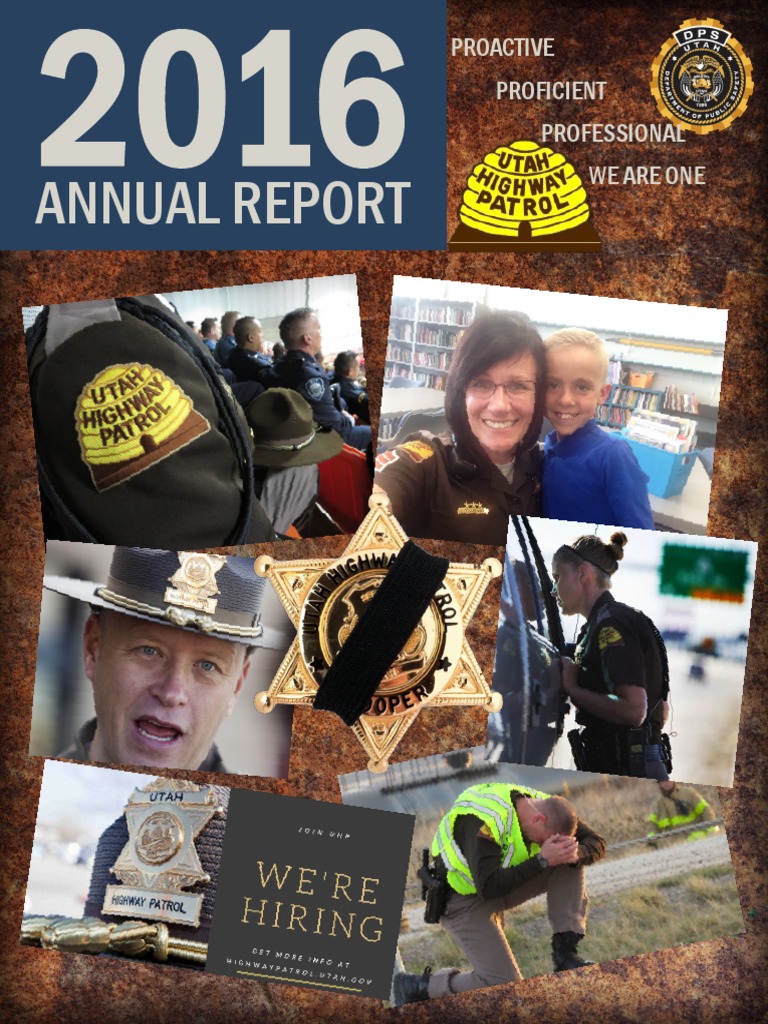 Utah Highway Patrol 2016 Annual Report Final | PDF | Driving Under The ...