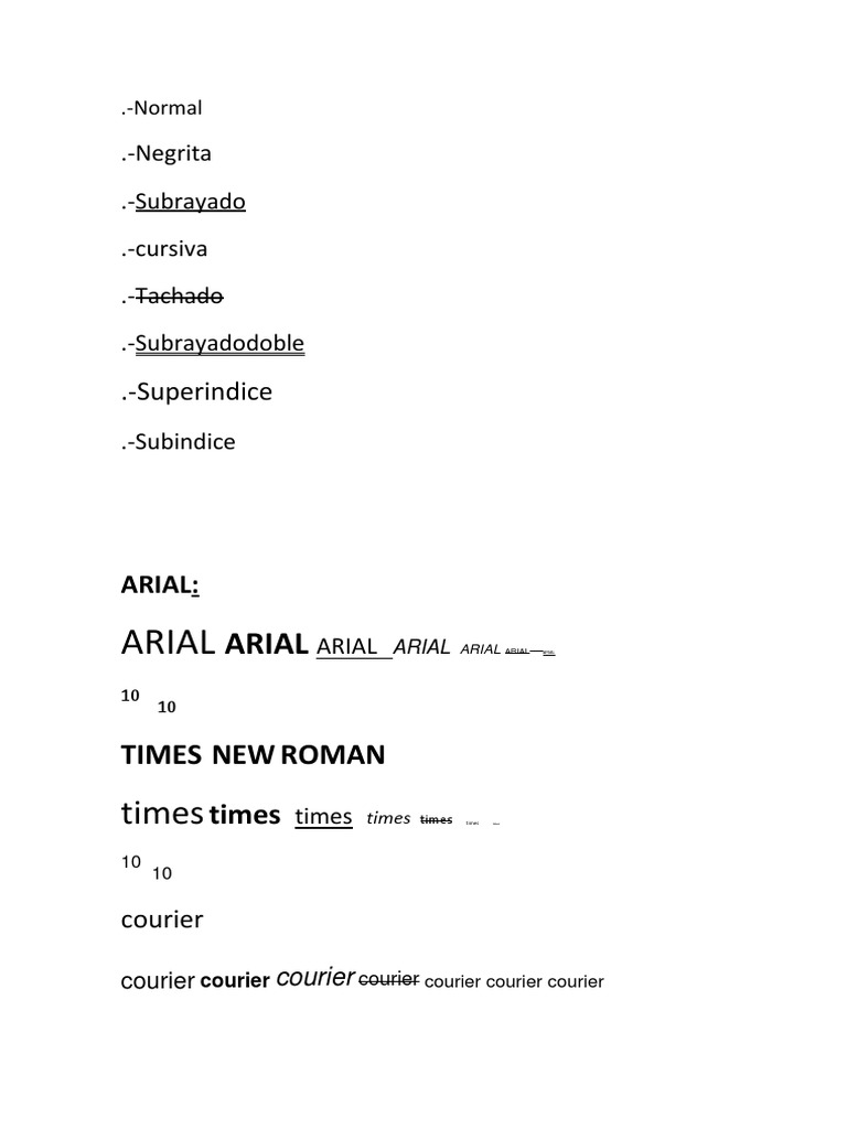 Text Formatting Styles Guide | PDF