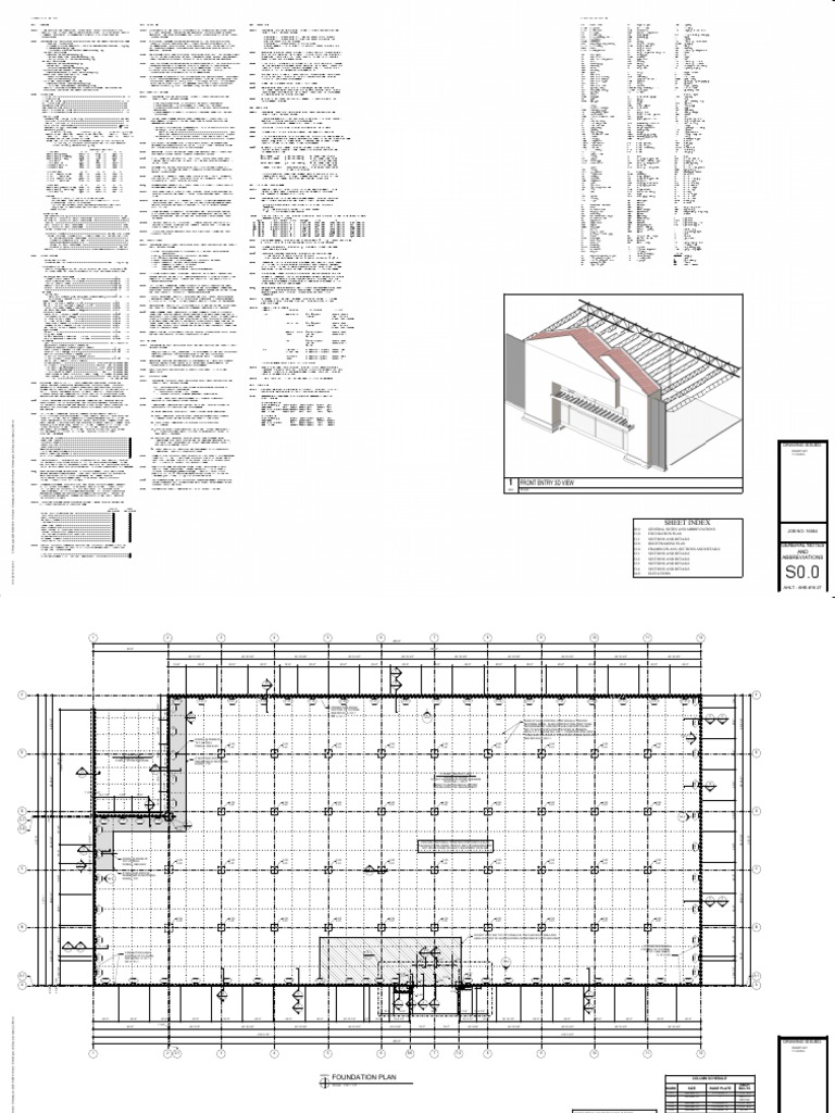 Structural Drawings | PDF | Framing (Construction) | Truss